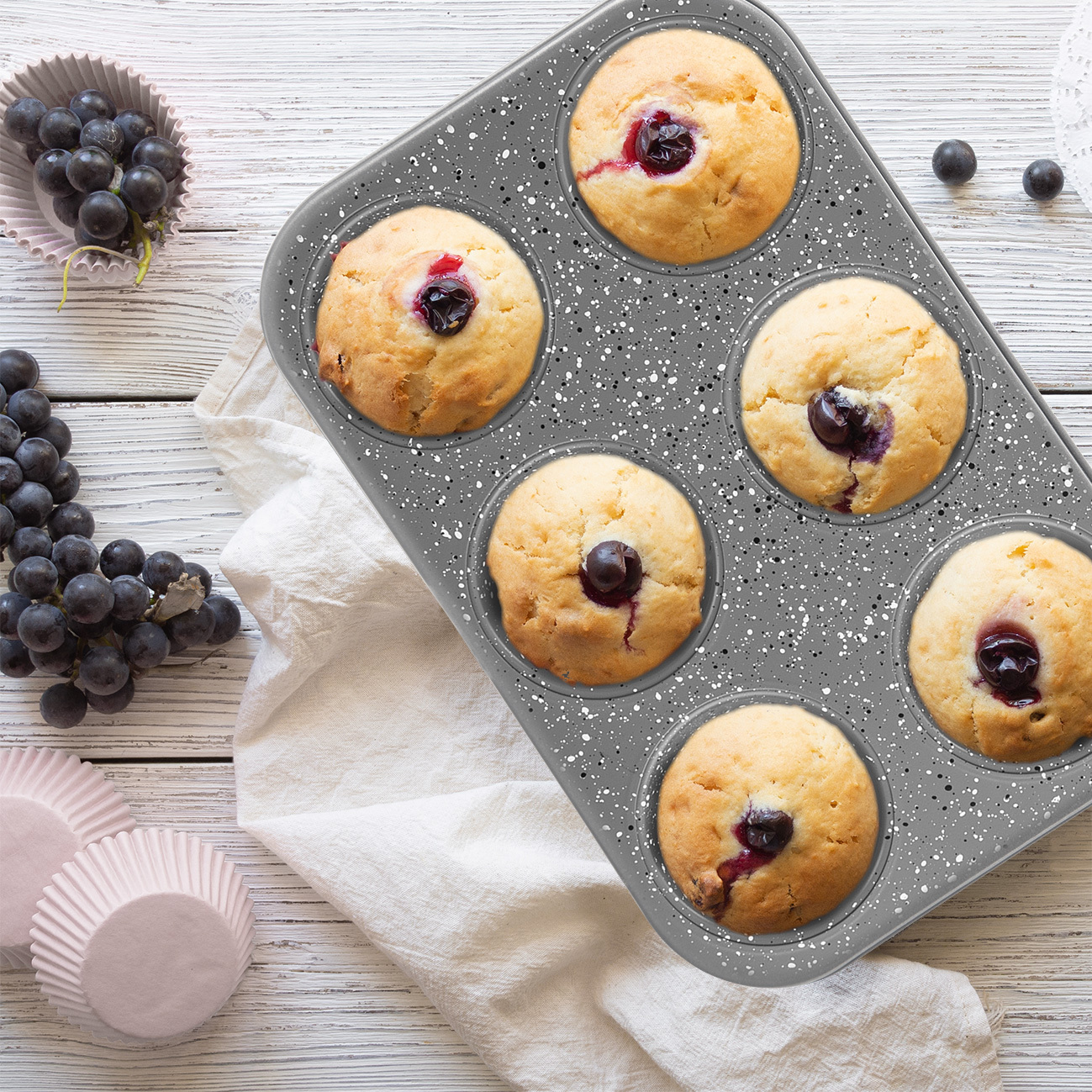 Nepřilnavá forma na tartaletky GRANDE 6 sekcí | Orion - tvoříme vaši ...