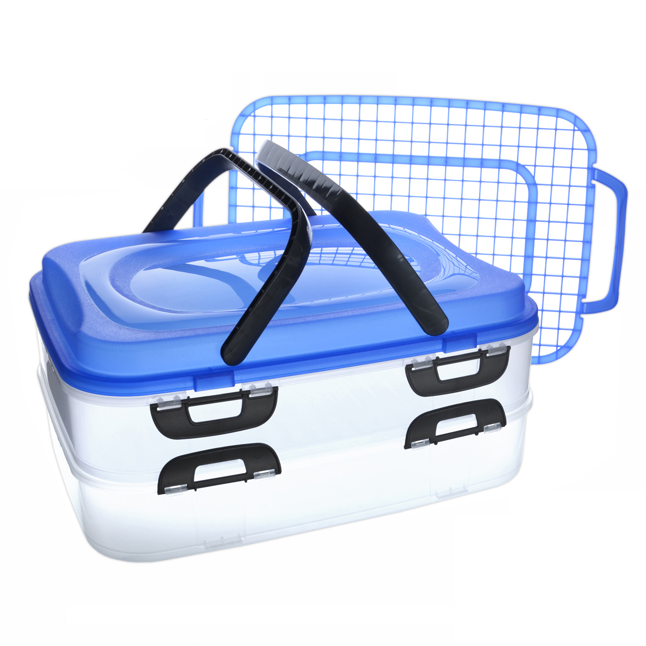 Dvoupatrový piknikový box s uchy ORION 40×30×18 cm