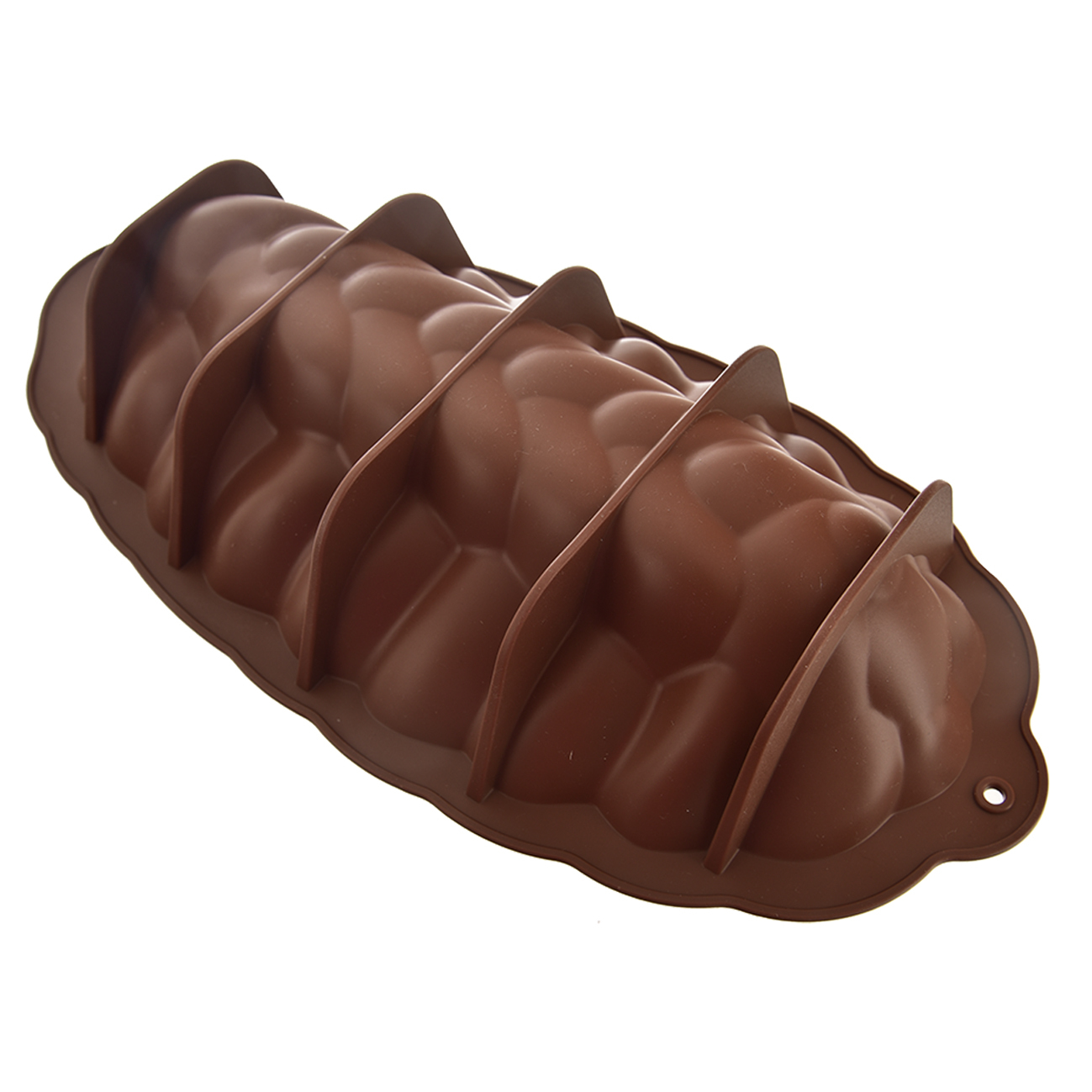 Silikonová forma na vánočku ORION 41x20,5 cm hnědá