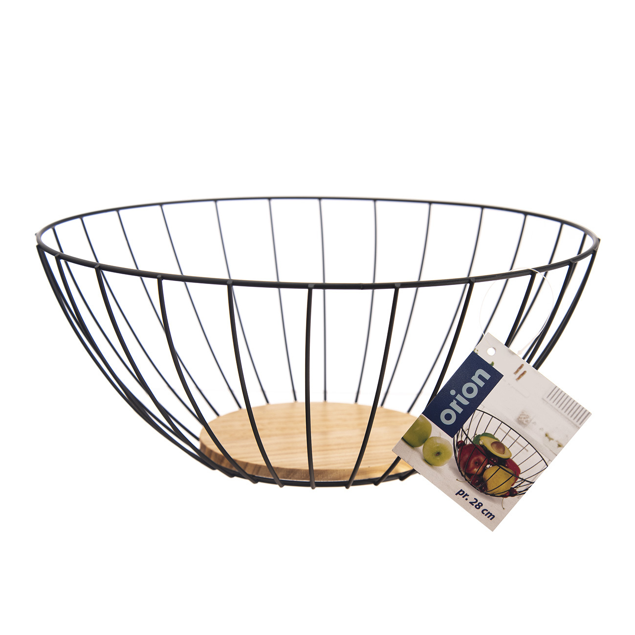 Kovový košík na ovoce+kov RADKA pr. 28 cm